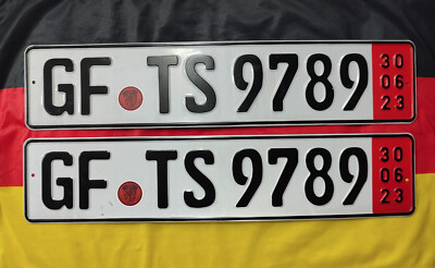 Germany German Export License Plates - Gifhorn – Niedersachsen | eBay
