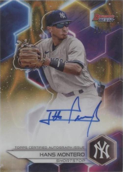2023 Bowman's Best - Best of 2023 Autographs Hans Montero #B23-HM Gold ...