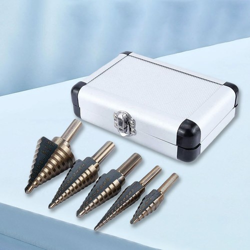 FE# 5pcs Step Drill Bit Smoother Cutting Drilling Bit Tools ...