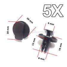 Peugeot 308 Sill Body Plug Pack of 7 Size 20x45 Genuine Part 7518R8 for ...