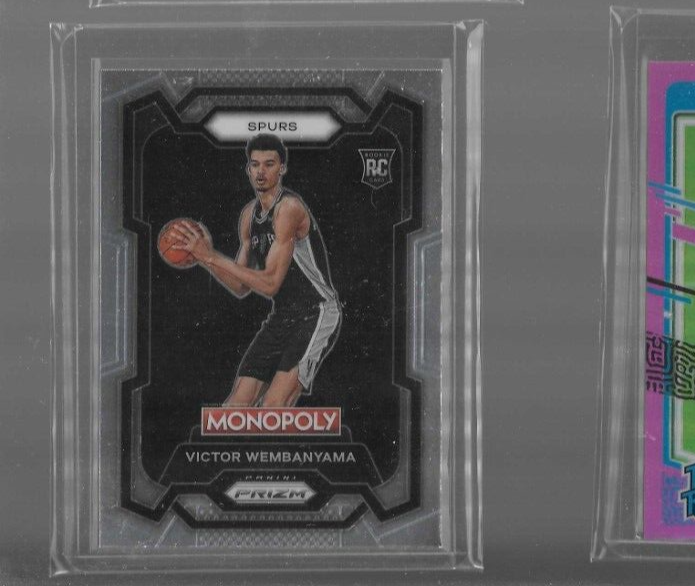 2023-24 Monopoly Prizm VICTOR WEMBANYAMA Rookie Card RC Base Spurs #81 ...