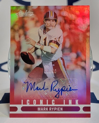 Mark Rypien 2022 Panini Absolute Iconic Ink 11/50 Autograph Washington ...