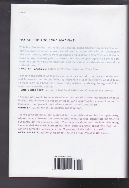 The Song Machine: Inside the Hit Factory by John Seabrook Hardcover ...