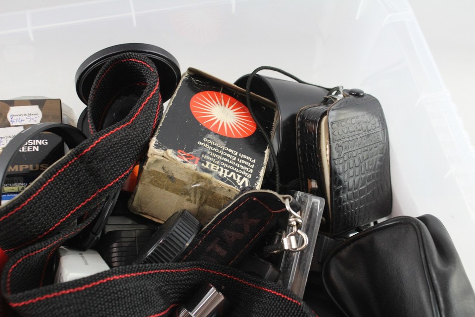 Assorted Camera Accessories Inc. Flashes, Converters & Filters Etc ...