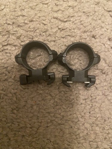 Vintage Millett 1” Angle-Loc Black Steel Scope Rings USA VERY NICE!! | eBay