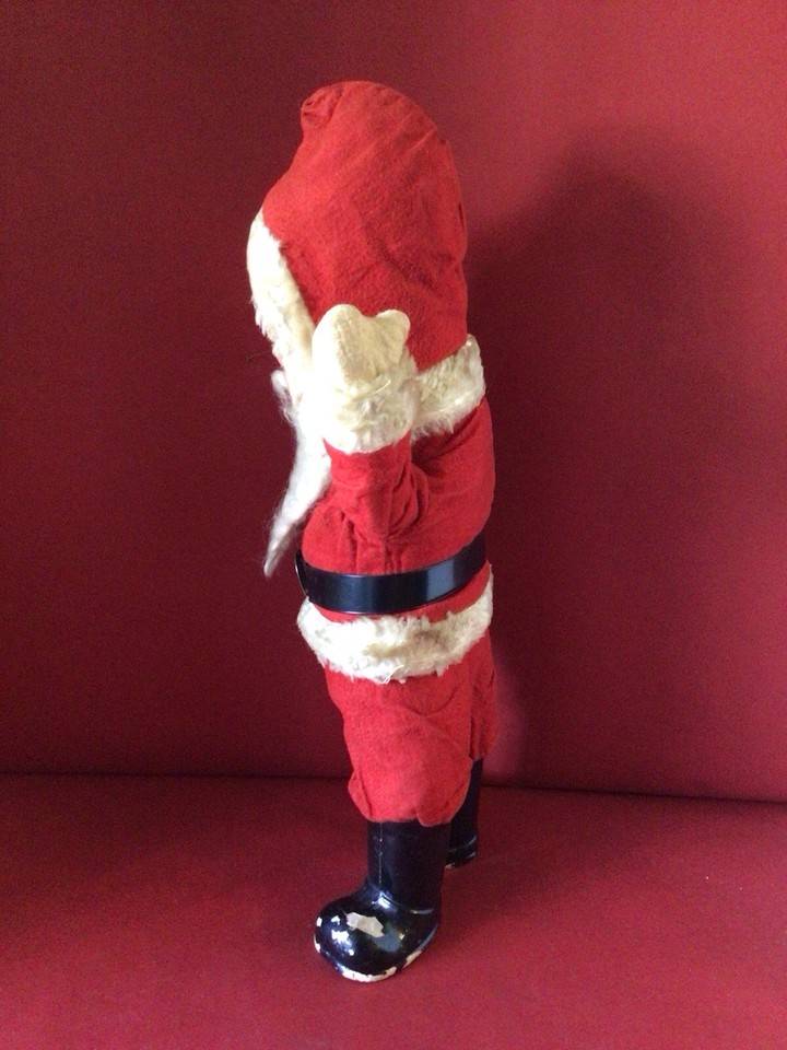 Antique Early German Santa Doll 19” Painted Face Straw Composition ...