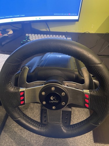 Logitech G27 Racing Steering Wheel with Pedals, Shifter, and Power ...