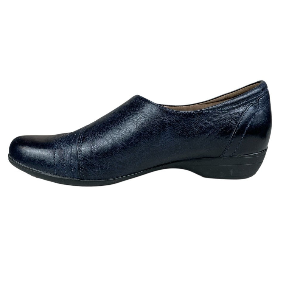 Dansko Leather Women’s US 10 EU 41 Navy Blue Slip On Comfort Shoes ...