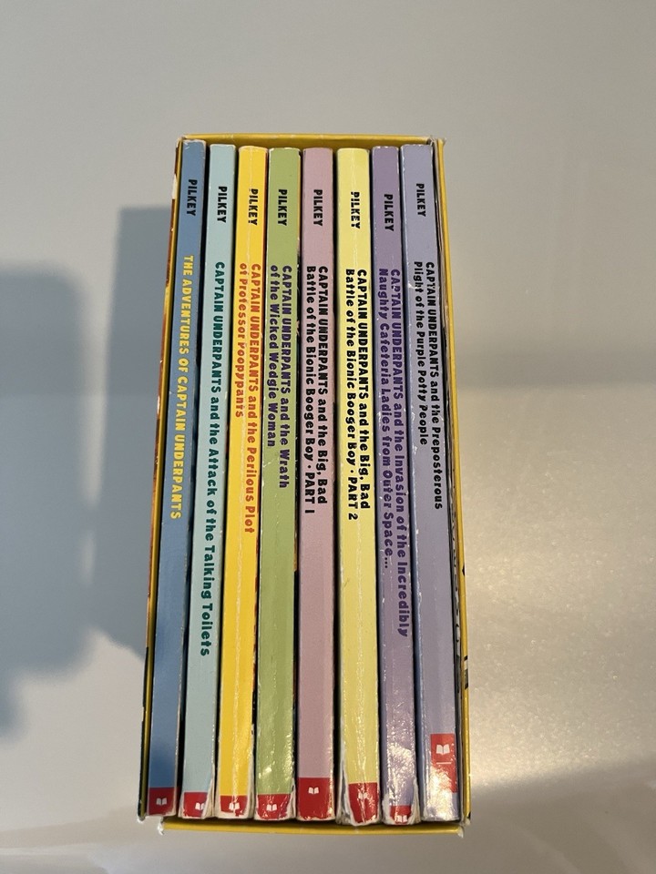 Dav Pilkey Captain Underpants Most Ultimate Collection Box Set Blue Sky ...