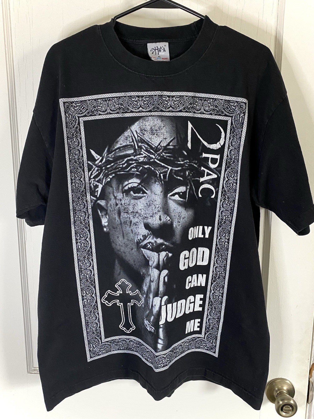 Y2K 2Pac Makaveli Only God Can Judge Me T-Shirt Mens … - Gem