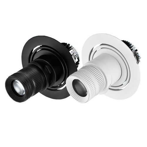 LED COB Ceiling Light Picture Spotlight Focus Lamp Zoomable Aperture ...