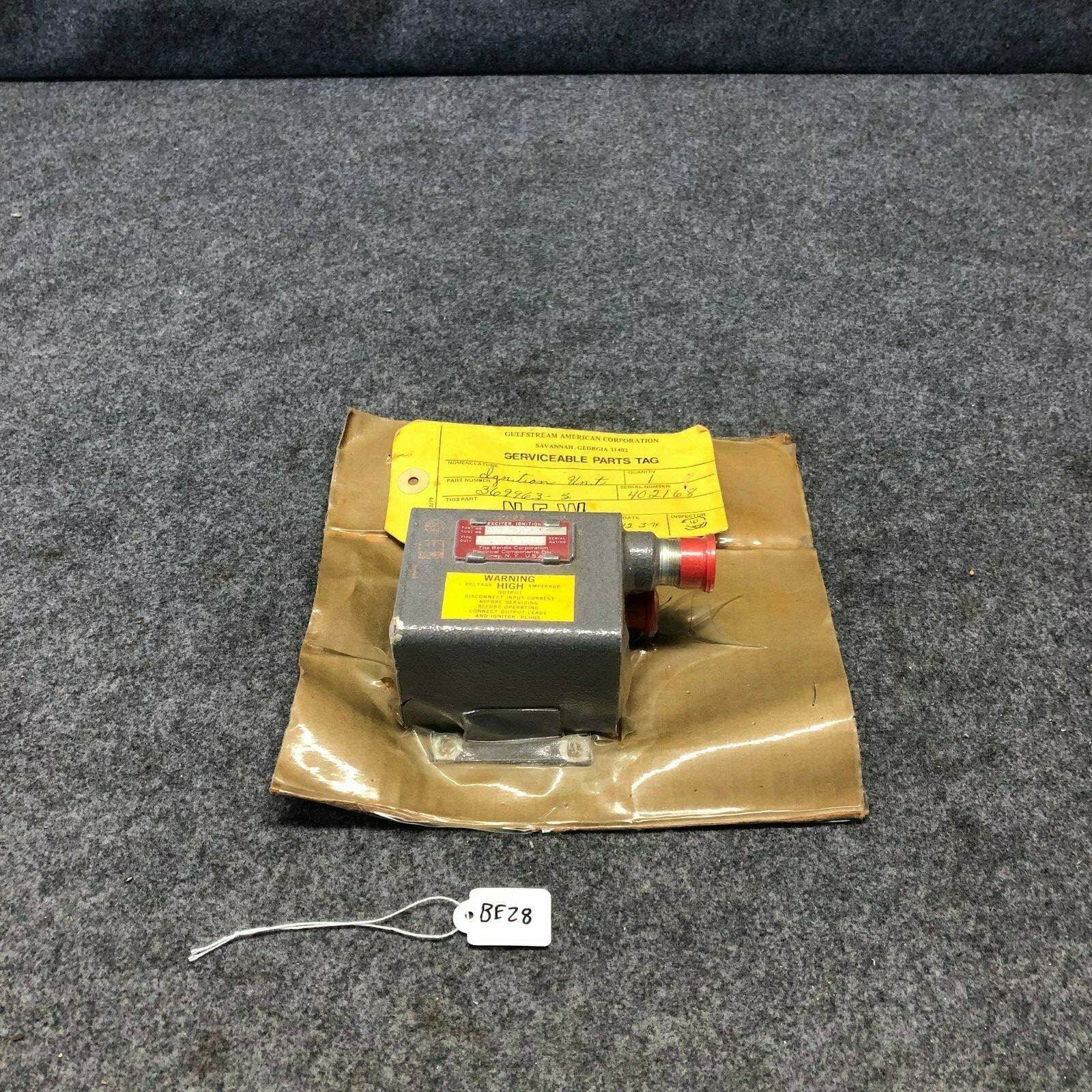 Hawker Beechcraft Bendix Ignition Exciter Box P/N 369963-5 10-378160-3 ...