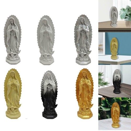 Resin Virgin Mary Statue Figure Blessed Mother Figurine Home Decorative ...