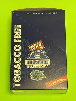 FREE GIFT🎁Royal HEMPaRILLO Blueberry 60 High Quality Hemp🍁Rolling ...