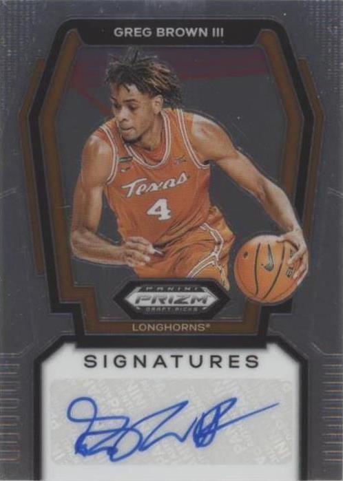 2024 Panini Prizm Draft Picks - Signatures Greg Brown III #S-GBW (AU ...