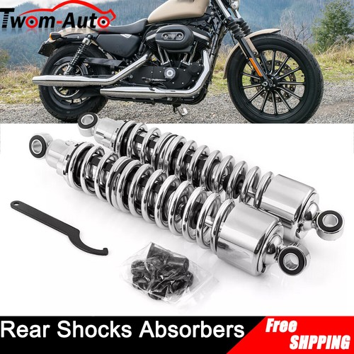 15" Chrome Rear Shocks Suspension For Harley 48 72 Sportster XL1200X ...