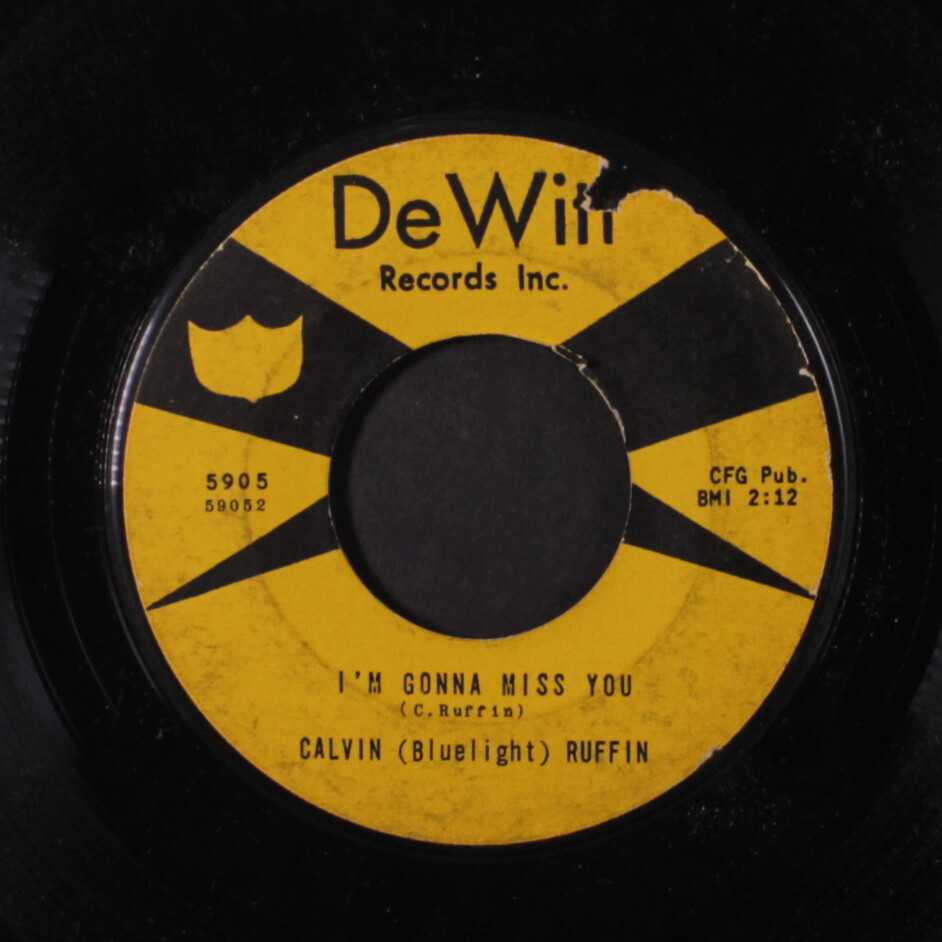 CALVIN RUFFIN: hurry! hurry i'm gonna miss you DEWITT 7" Single 45 RPM ...