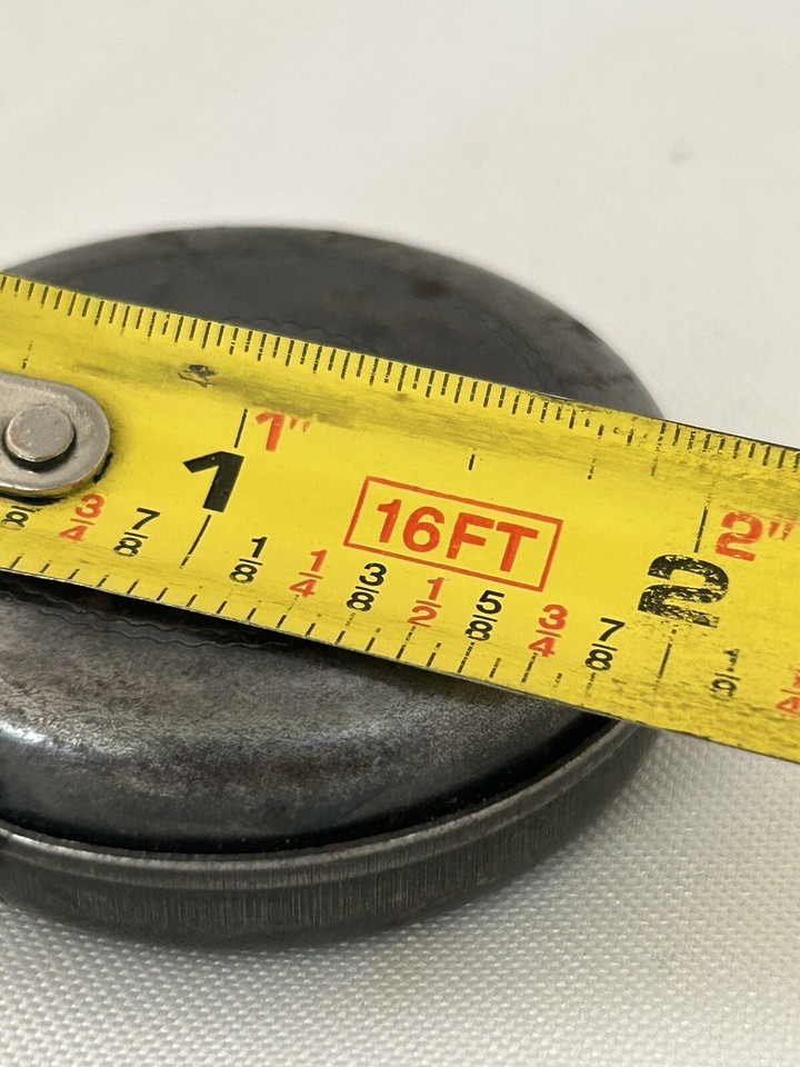VTG Walsco Mechanic's Pal Metal Tape Measure 6’ Push Button Round USA ...