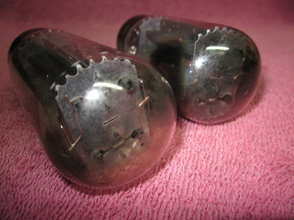 Pair 5U4GA & GB Rectifier Tube Black Plates Dual Getters Raytheon ...