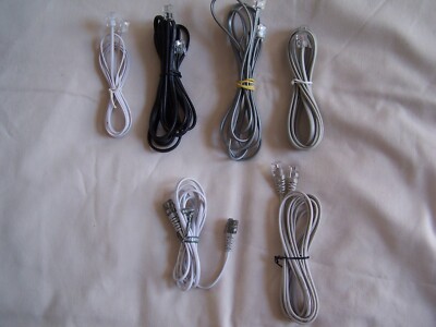 8 x MODEM CABLES - 2 PIN - Including One Samsung - All Different | eBay UK