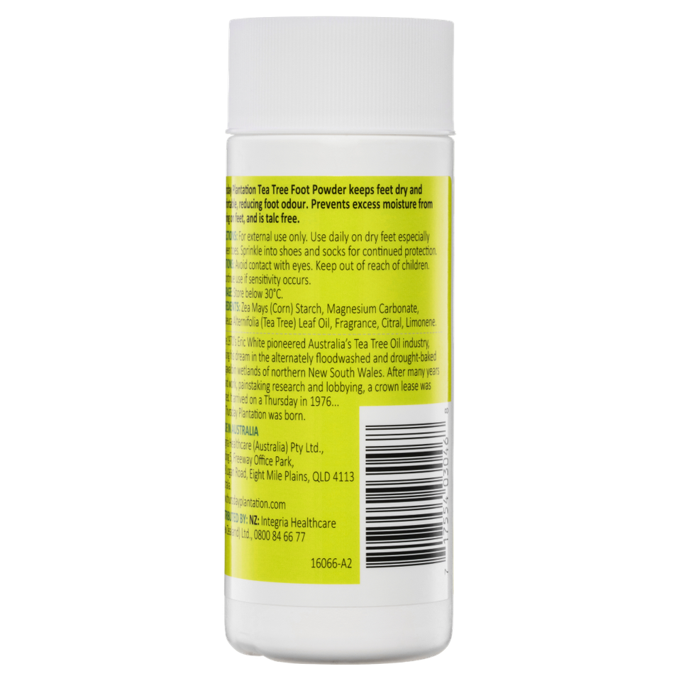 Thursday Plantation Tea Tree Foot Powder 100g Talc Free Prevents Foot ...