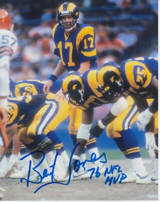 Bert Jones W/76 MVP #0 8x10 Signed Photo w/ COA Los Angeles Rams - | eBay