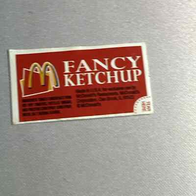 McDonald's Play Pretend Food Drive Thru Vintage Fancy Ketchup Packet ...