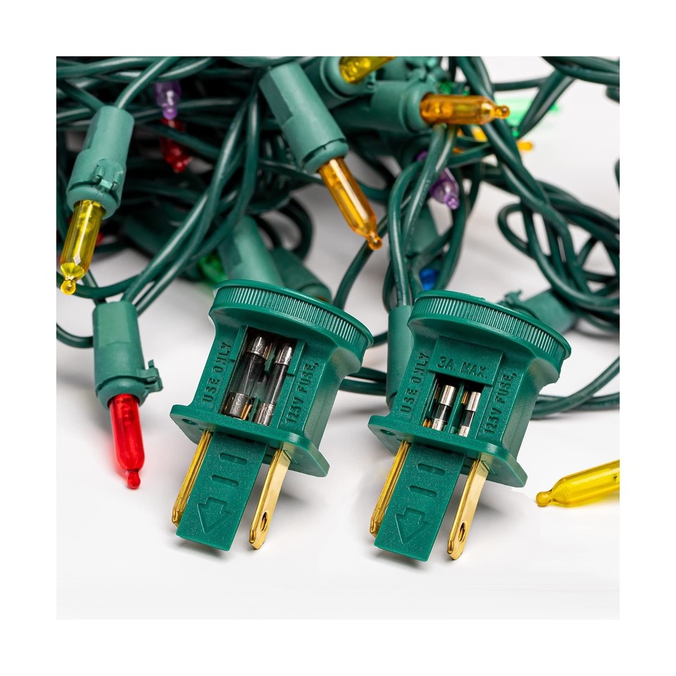 5 Values 100 Pcs 125V Christmas Light Fuses Kit 5x20MM 3A 5A 125 Vo ...