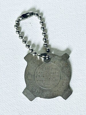 SEARS CRAFTSMAN 4 WAY POCKET KEY CHAIN FLATHEAD SCREWDRIVER 9 4160 USA ...