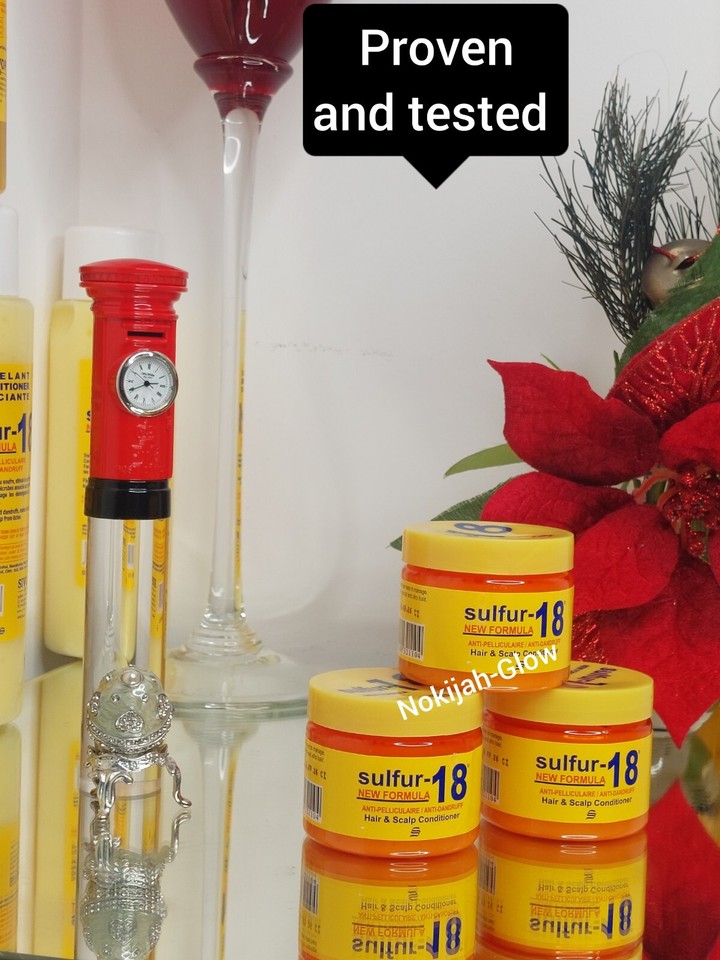 Sulfur -18 Anti-Dandruff HAIR AND SCALP CREAM 3x 100ml, VERY EFFECTIVE ...