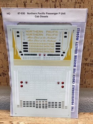 Microscale Decals HO Scale PARTIAL 87-530: Northern Pacific Passenger F ...