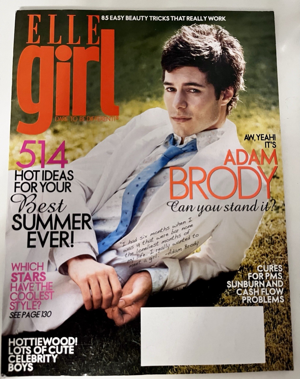 Elle Girl June/July 2006- Adam Brody Cover | eBay