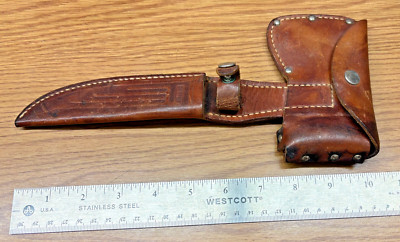 Vintage Case XX Hatchet Knife Combo Leather Sheath Only - 10.5" | eBay