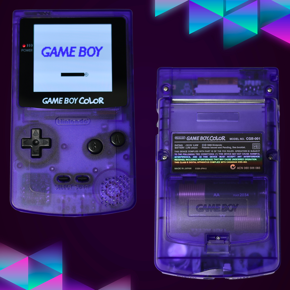 Nintendo Game Boy Color Console with OLED IPS Backlit Screen GBC CHOOSE ...