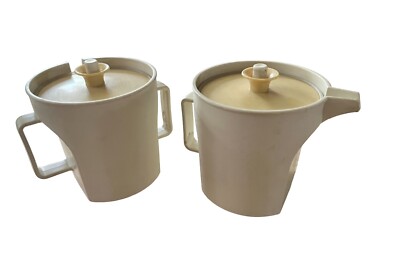 Vintage Tupperware Creamer and Sugar Bowl Set 1414-4 1415-2 With Lids ...