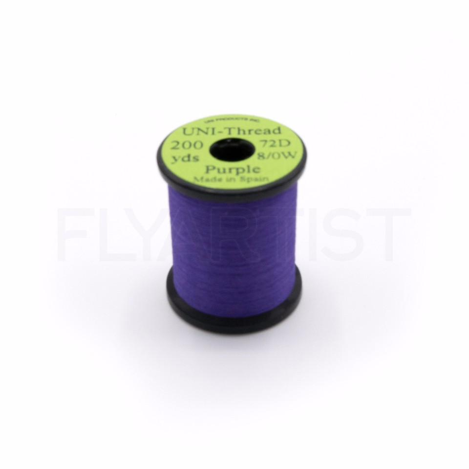 UNI THREAD 8/0 - Fly Tying & Jig Waxed Thread - 200 yd Spools in 20 ...