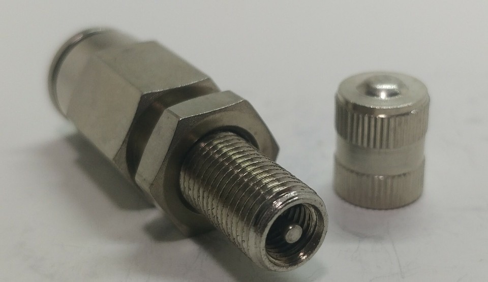 4 Schrader Air Ride Suspension Bag Inflation Fill Valves Push Connect 1 ...