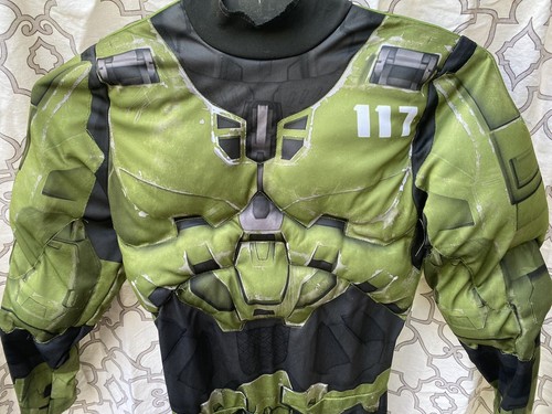 Halo Master Chief Muscle Child Costume Boys Size Large 10-12 for sale ...