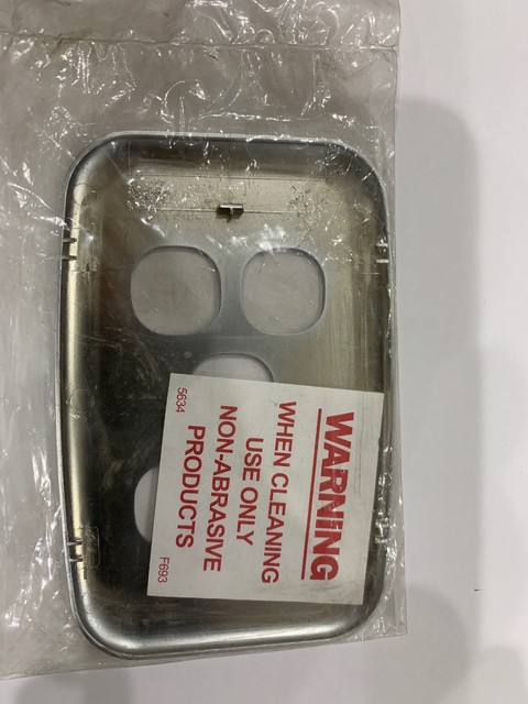 CLIPSAL SL BRUSH ALUMINIUM MATT COVER PLATE 5 FIVE GANG CLISL2035CBA ...