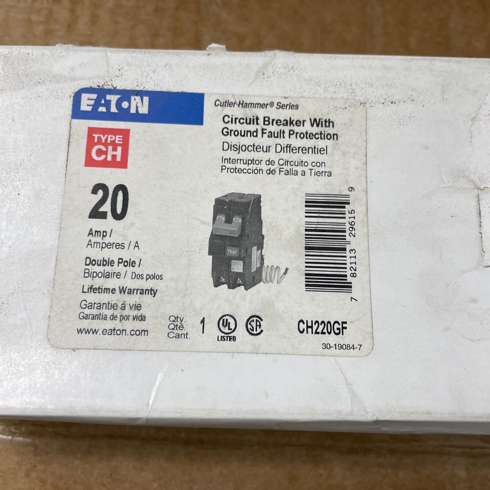 NEW EATON CH220GF CIRCUIT BREAKER GROUND FAULT GFI | eBay