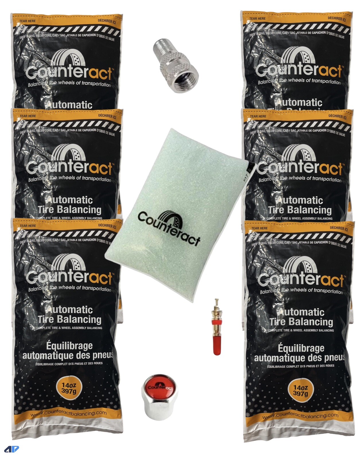 Tire Balancing Bags 14oz Counteract Tire Balancing Beads 14oz (6 Bags ...