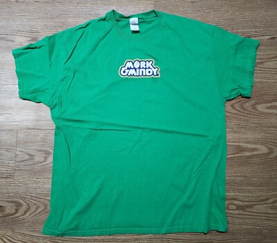 Mork & Mindy TV Show Logo Graphic T Shirt Size XL | eBay