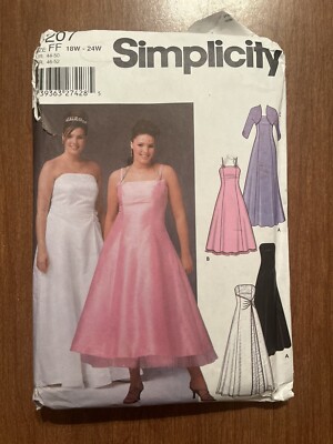 Simplicity - 5207 - Women’s Petite Evening Dress - Size 18W - 24W ...