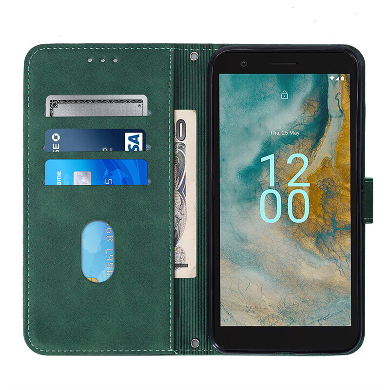 Retro Wallet Leather Case Flip Cover For Nokia C02 C22 G21 C32 C12 X30 ...