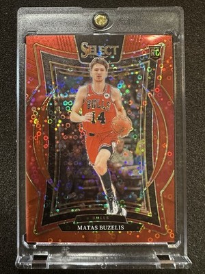 Matas Buzelis Rookie Card Red Disco /49 Prizm Concourse 2024-25 Select ...