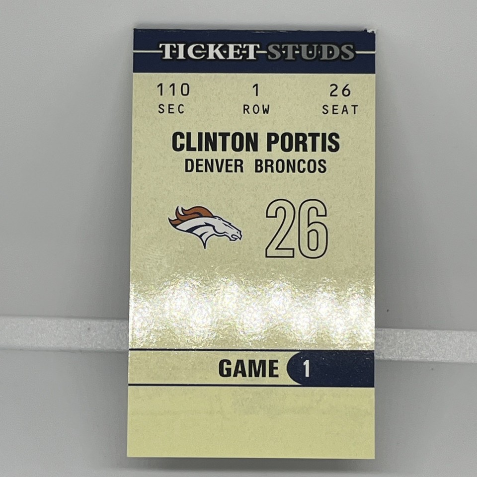 2003 Fleer Authentix CLINTON PORTIS Ticket Studs Jersey Card #TS-CP2 ...