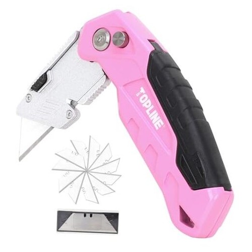 Folding Pink Utility Knife, Pocket Folding Pink Box Cutter, Blade ...
