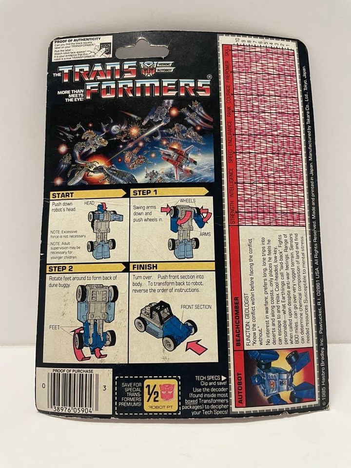 Transformer G1 Beachcomber 8a | eBay