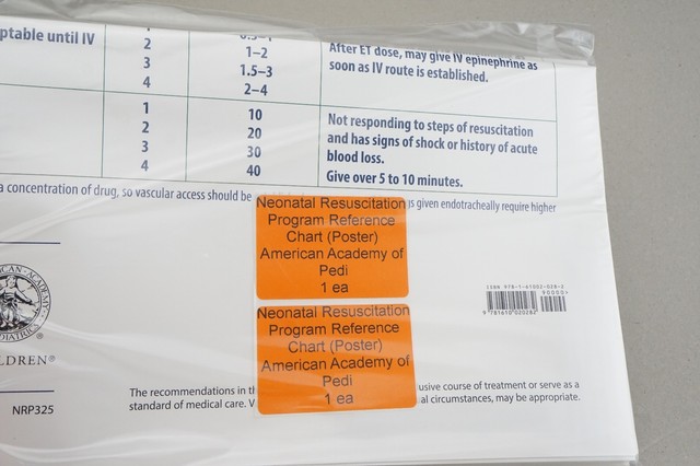 Nrp Ser.: Neonatal Resuscitation Program Reference Chart by American ...
