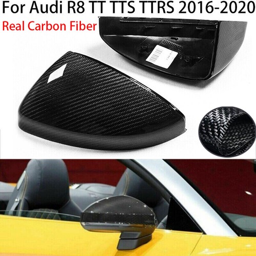 For Audi R8 TT TTS TTRS Carbon Fiber Car side Rear view Mirror Case ...